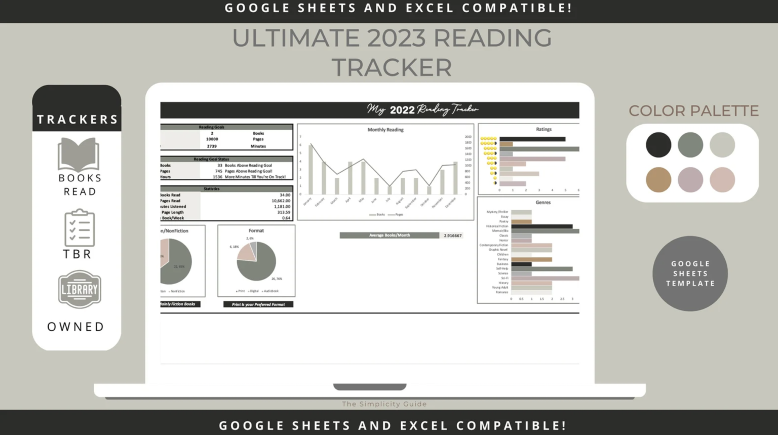 9 Free Reading Tracker Spreadsheets (2024)