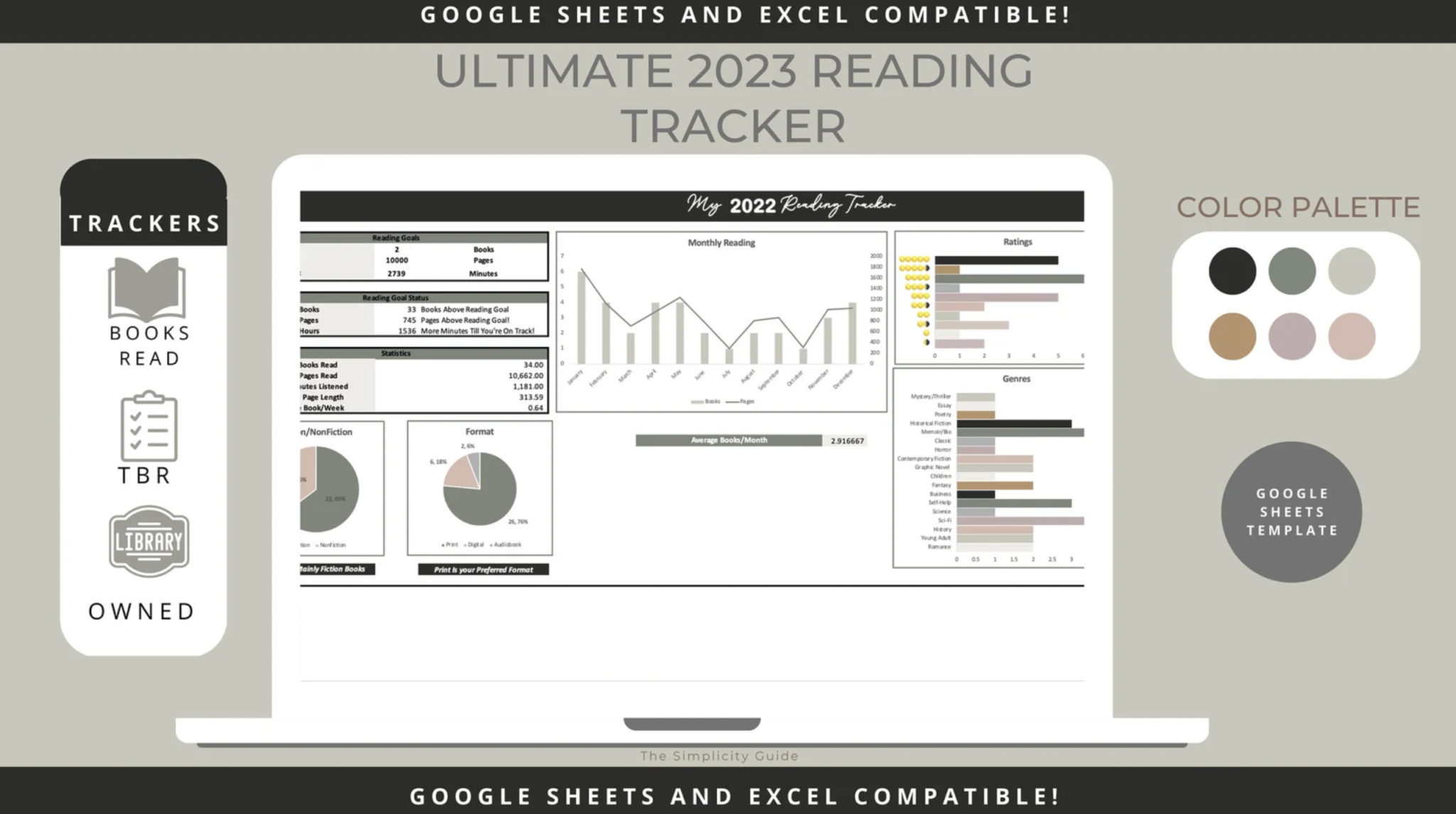 9 Free Reading Tracker Spreadsheets (2024)